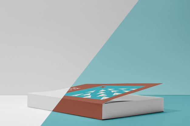 Free Front View Book Mock-Up Psd – DreamBundles