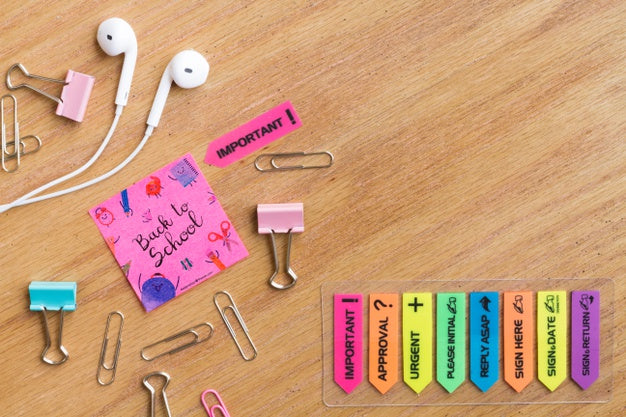 Free Inspirational Post It With Colorful Elements Psd – DreamBundles