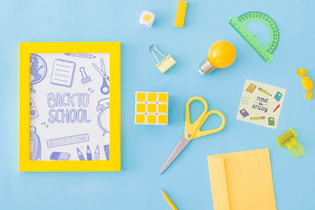 Free Mockup With Back To School Concept Psd – DreamBundles