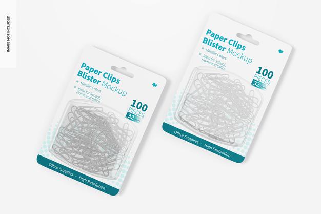 Free Paper Clips Blisters Mockup Psd – DreamBundles