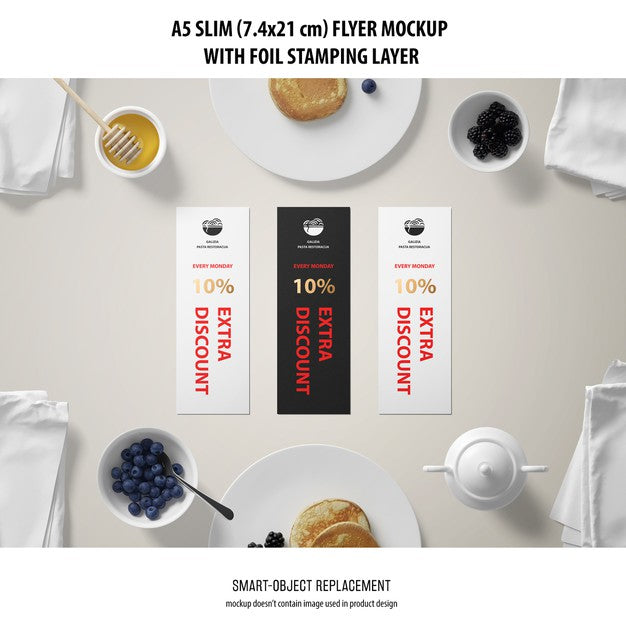 Free A5 Slim Flyer Mockup Psd – DreamBundles