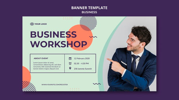 Free Business Workshop Concept Banner Template Psd – DreamBundles