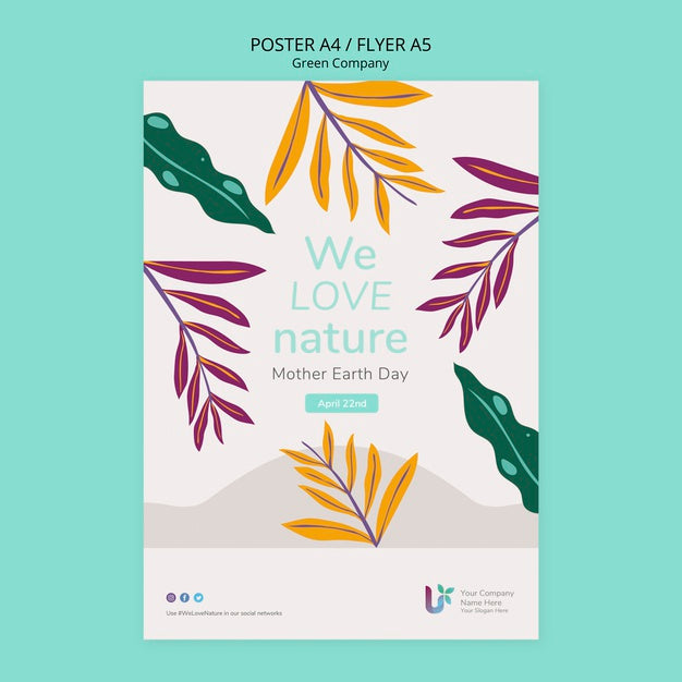 Free Colorful Business Poster Concept Template Psd – DreamBundles