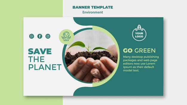 Free Environment Banner Template Mock-Up Psd – DreamBundles