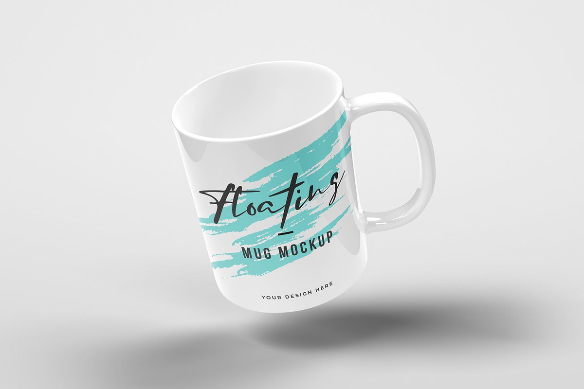Free Floating Mug Mockup – DreamBundles