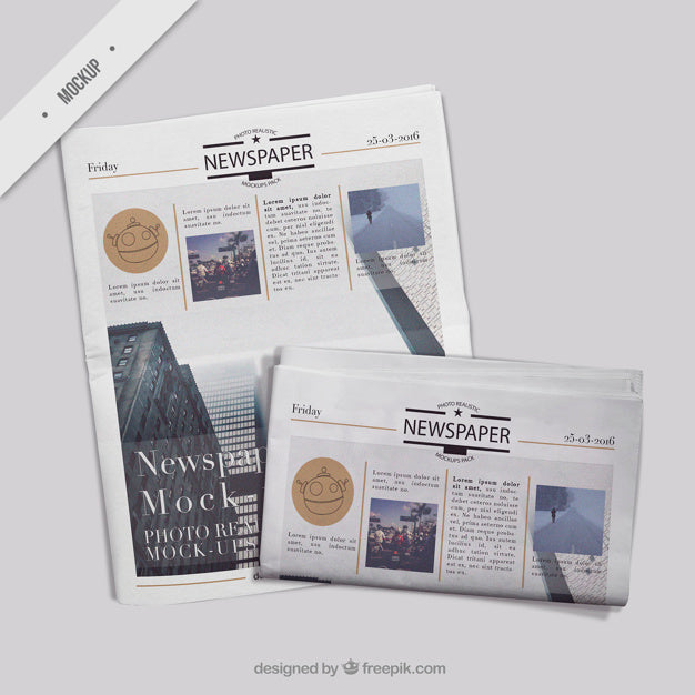 Free Folded Newspaper With Cover Newspaper Psd – DreamBundles