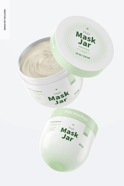 Free Hair Mask Jars Mockup, Floating Psd – DreamBundles