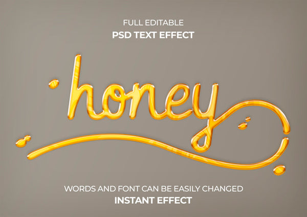 Free Honey Text Effect Psd – DreamBundles
