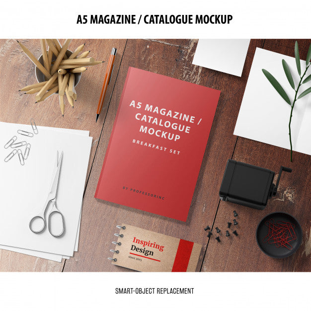 Free Magazine Catalogue Mockup Psd – DreamBundles