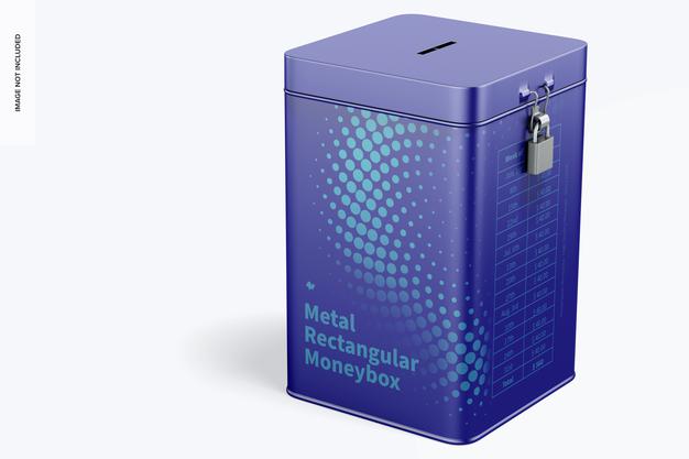 Free Metal Rectangular Moneybox Mockup Psd – DreamBundles