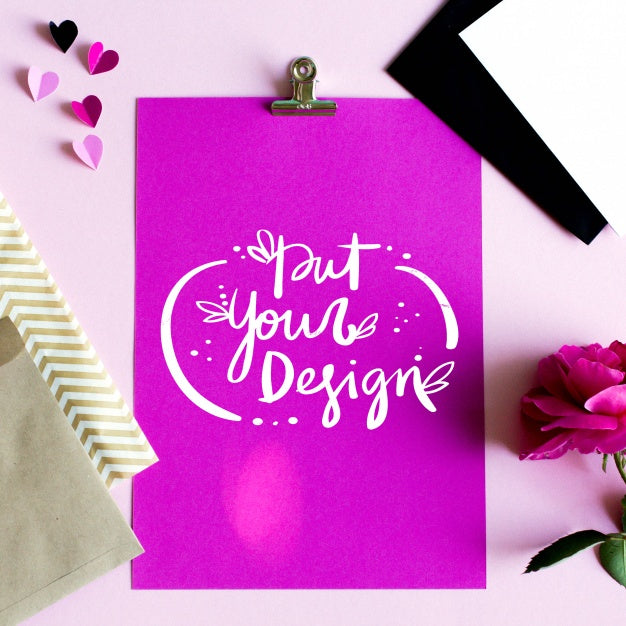 Free Sheet Of Paper Template Design Psd – DreamBundles