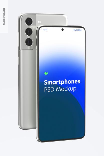 Free Smartphone Mockup, Front And Back View Psd – DreamBundles