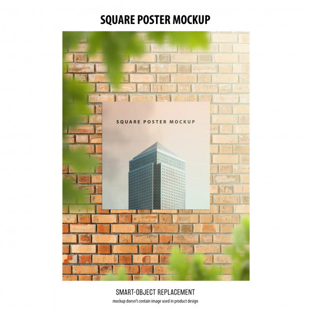 Free Square Poster Mockup Psd – DreamBundles