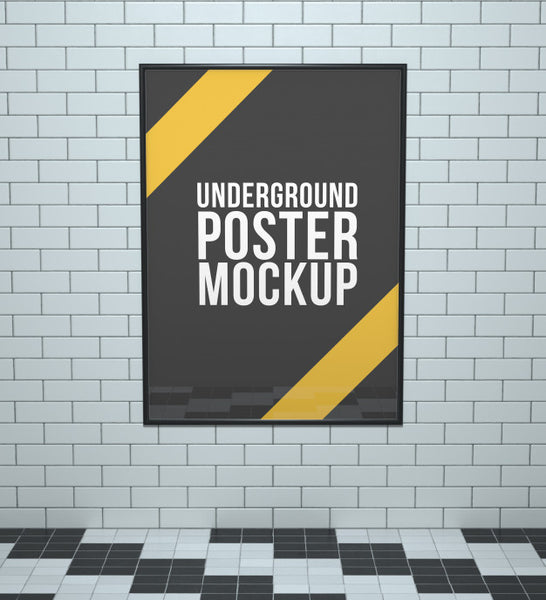 Free Underground Poster Mockup Psd – DreamBundles